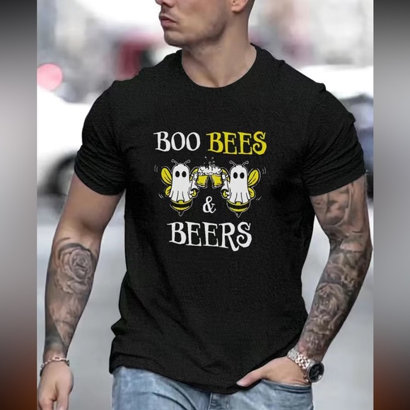 Shirts | New Plus Size Mens Boo Bees Print Tshirt | Poshmark